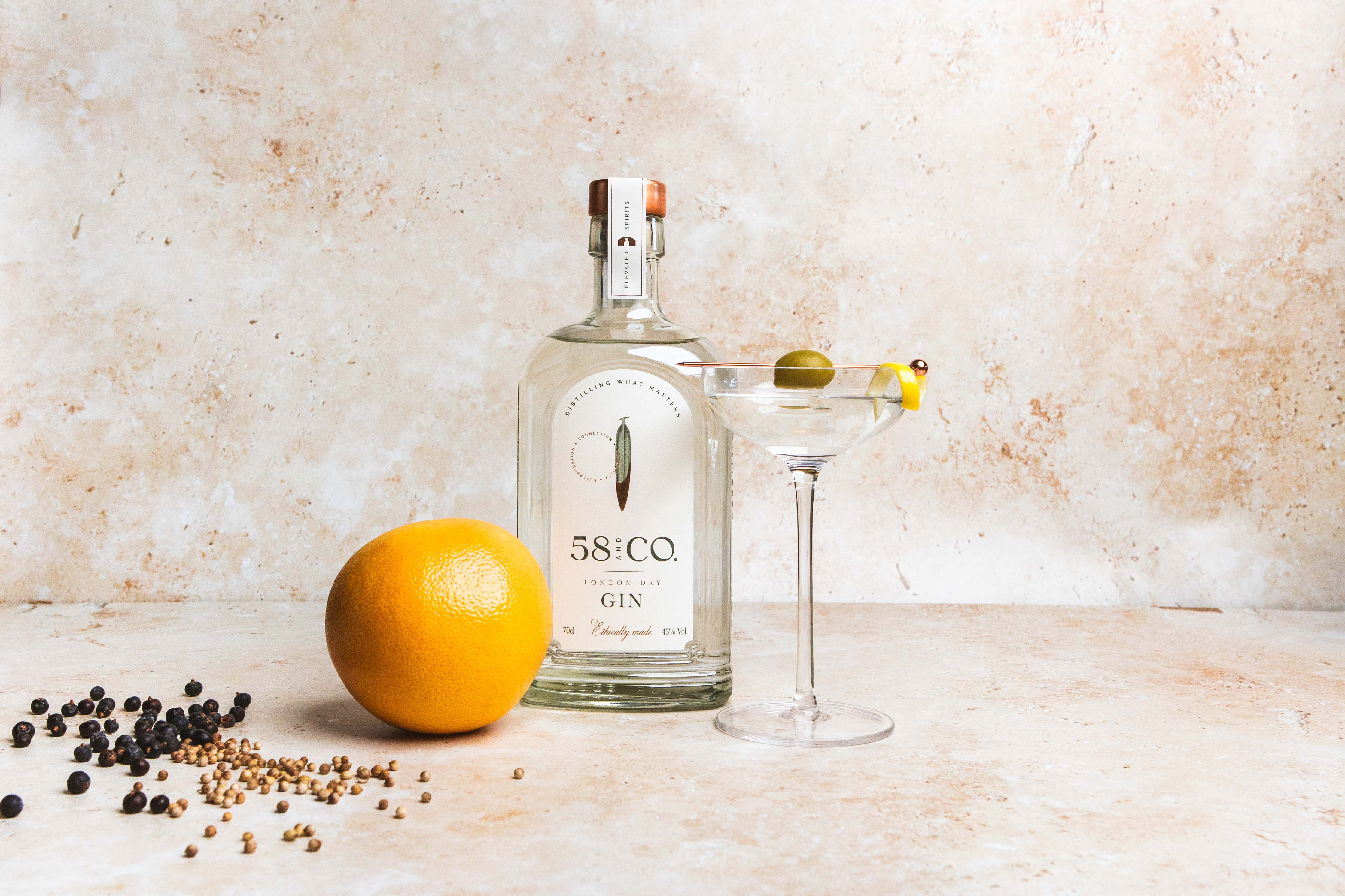 Classic Gin Martini Cocktail Recipe with London Dry Gin – 58 and CO