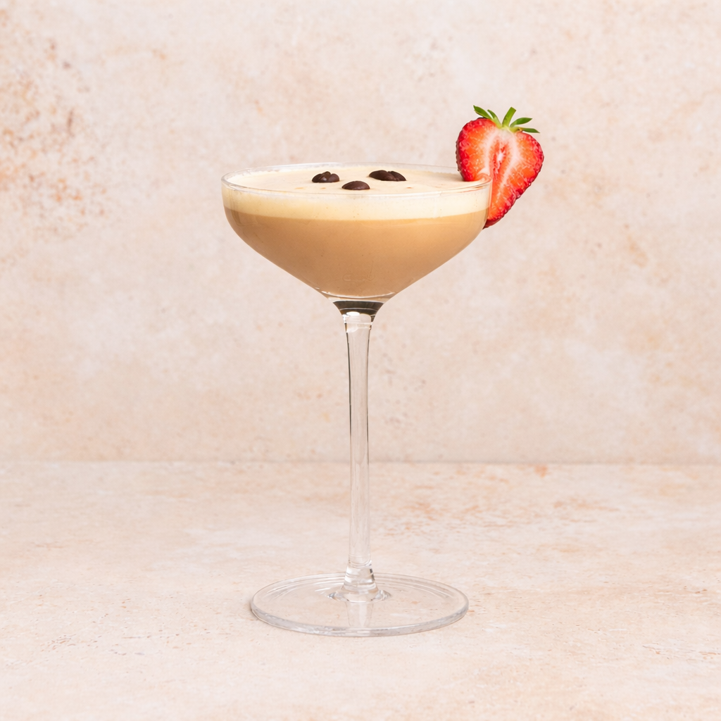 Berries & Cream Espresso Martini Cocktail Recipe with Olive Oil Vodka ...
