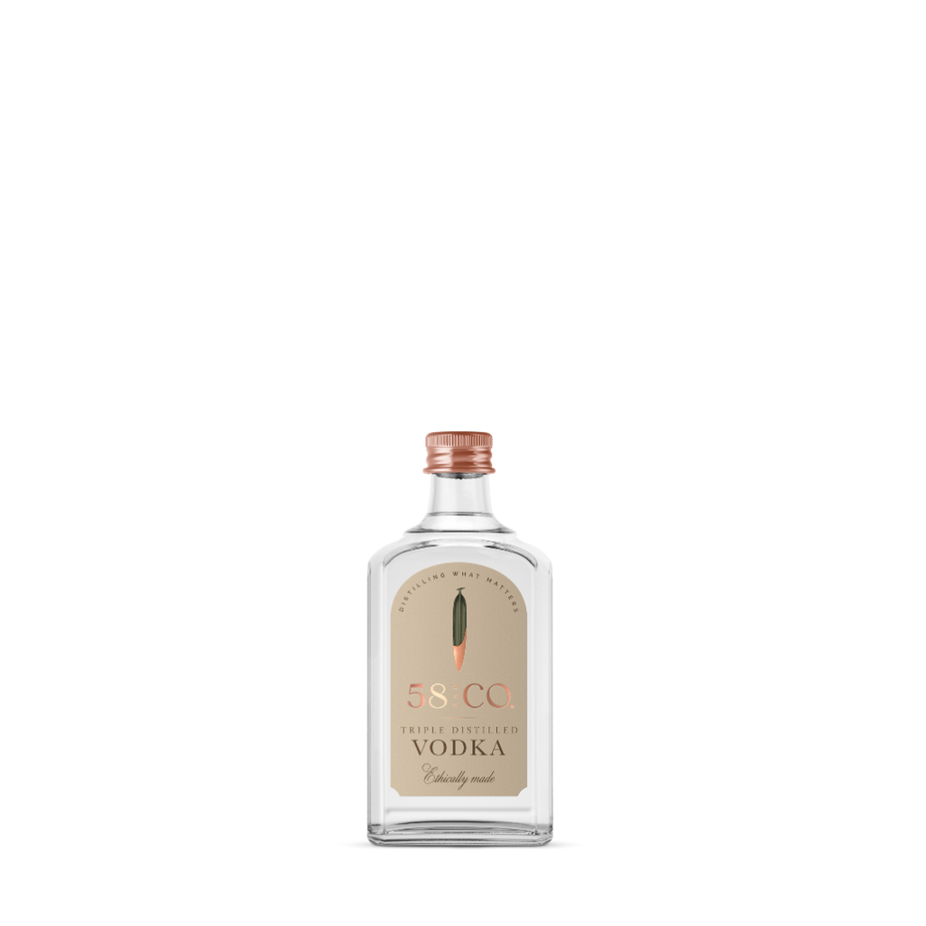58 and CO Triple Distilled British Vodka Mini | Vodka Miniature 5cl
